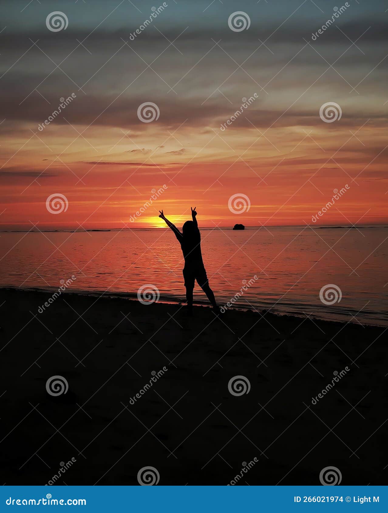 Lady Silhouette on a Sunset Stock Photo - Image of silhouette, young ...