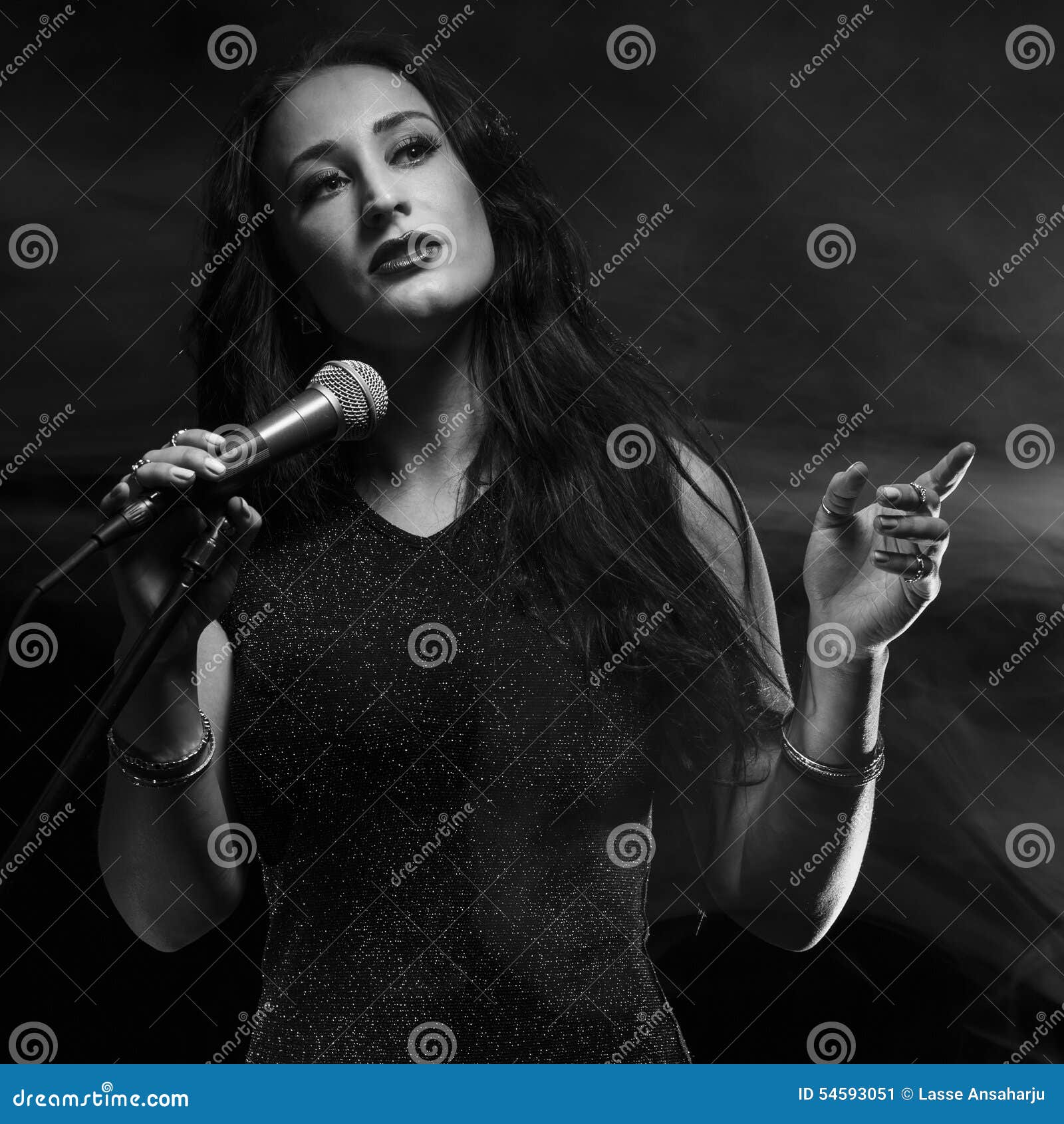 Lady Singer stock image. Image of lady, standing, country - 54593051