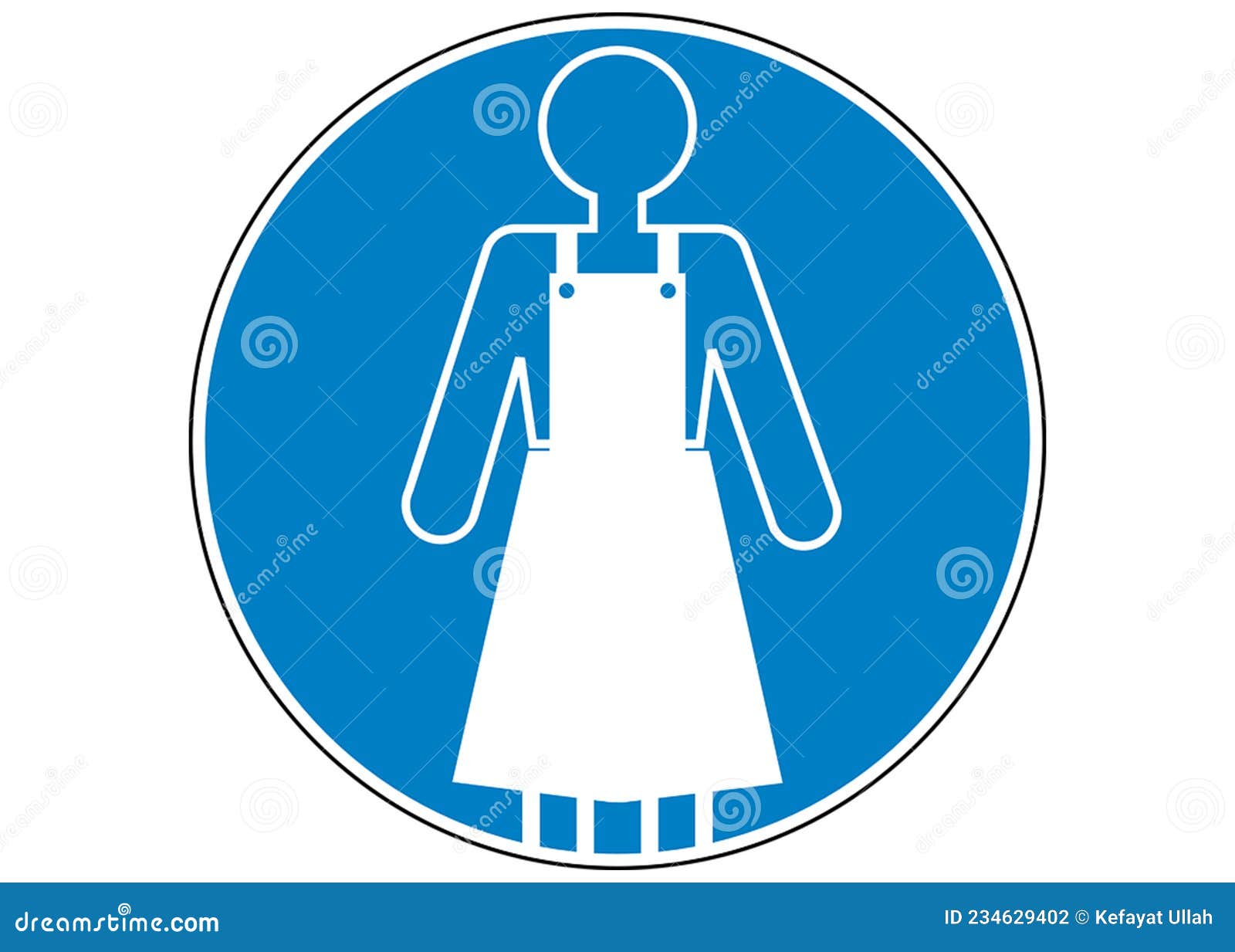 Lady Sings Safety with White Background Stock Illustration ...