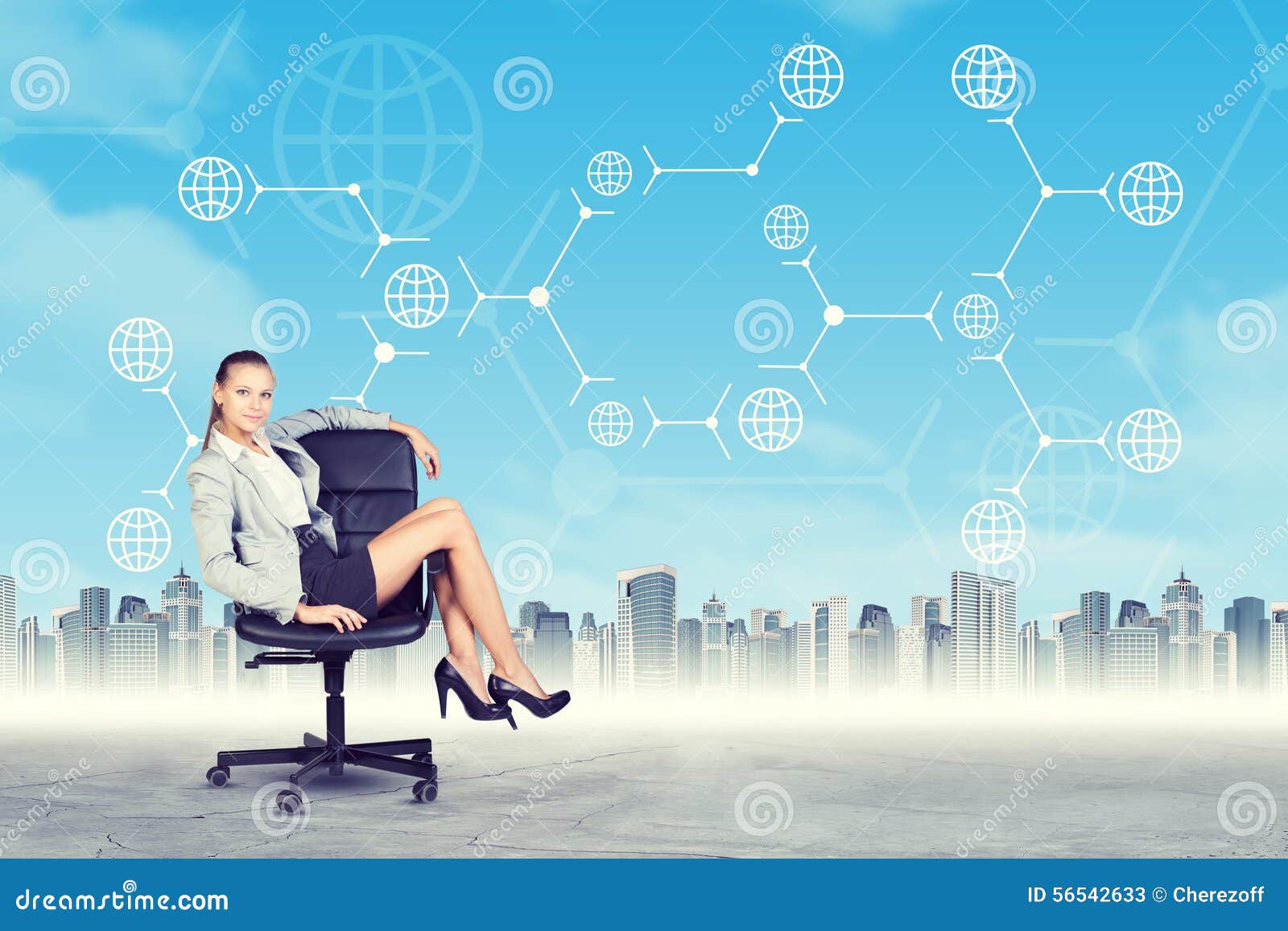 Lady Sitting in Chair and Looking at Camera Stock Image - Image of ...