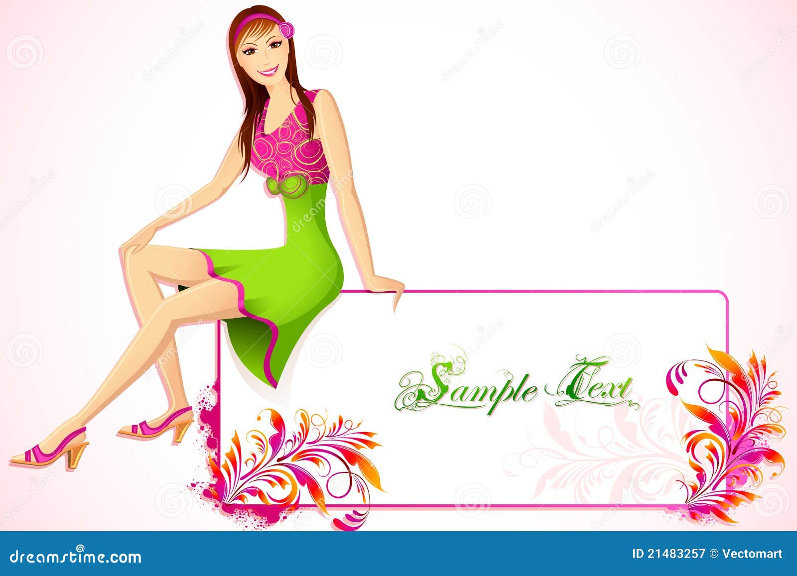 Lady Frame Stock Illustrations – 15,378 Lady Frame Stock Illustrations ...