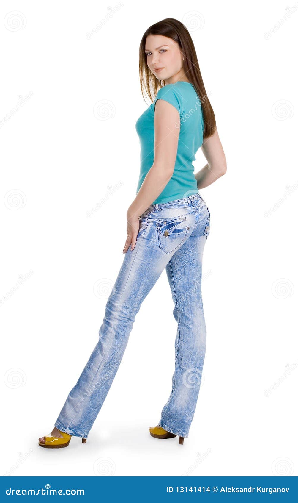 Lady standing stock photo. Image of happy, lady, alluring - 13141414