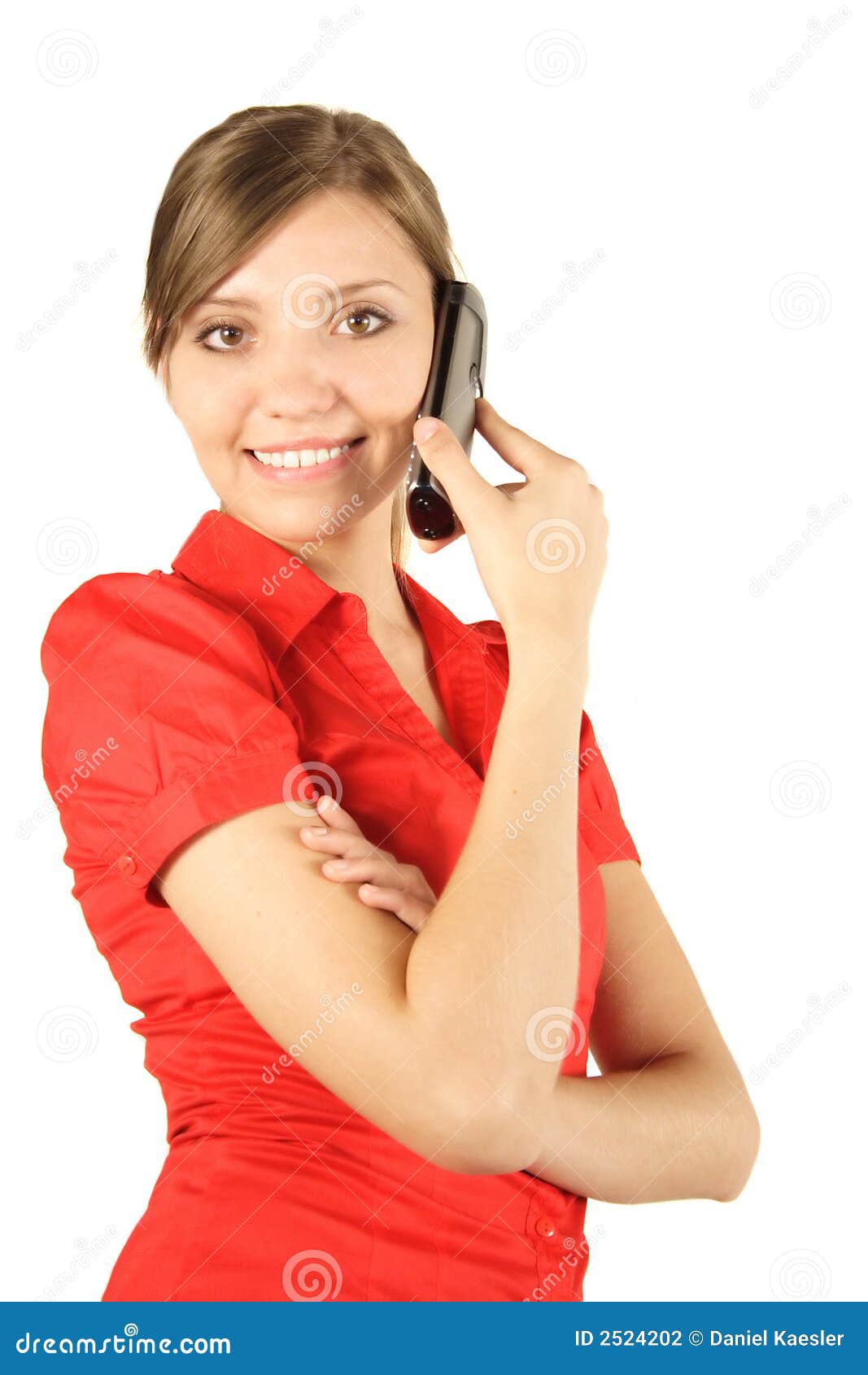 Lady Taking Phone Call Stock Photography - Image: 2524202