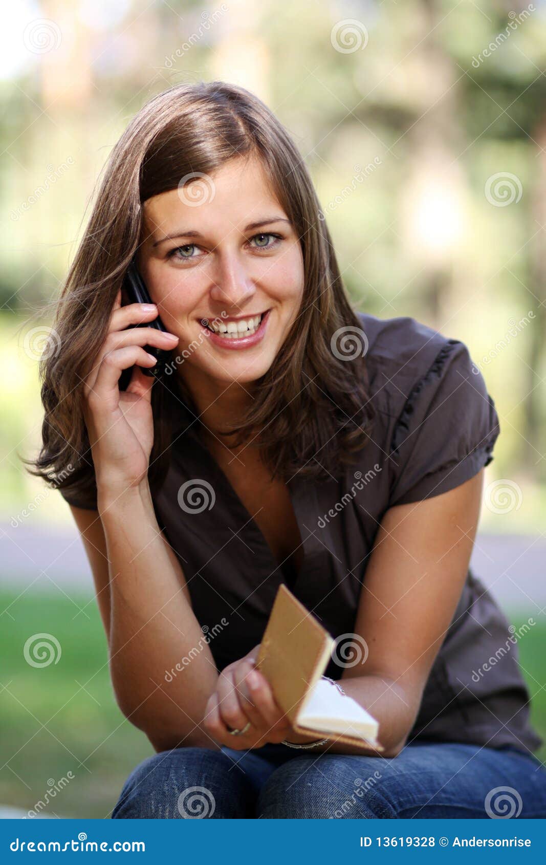 Lady Talking on Mobile Phone Stock Photo - Image of communicate ...