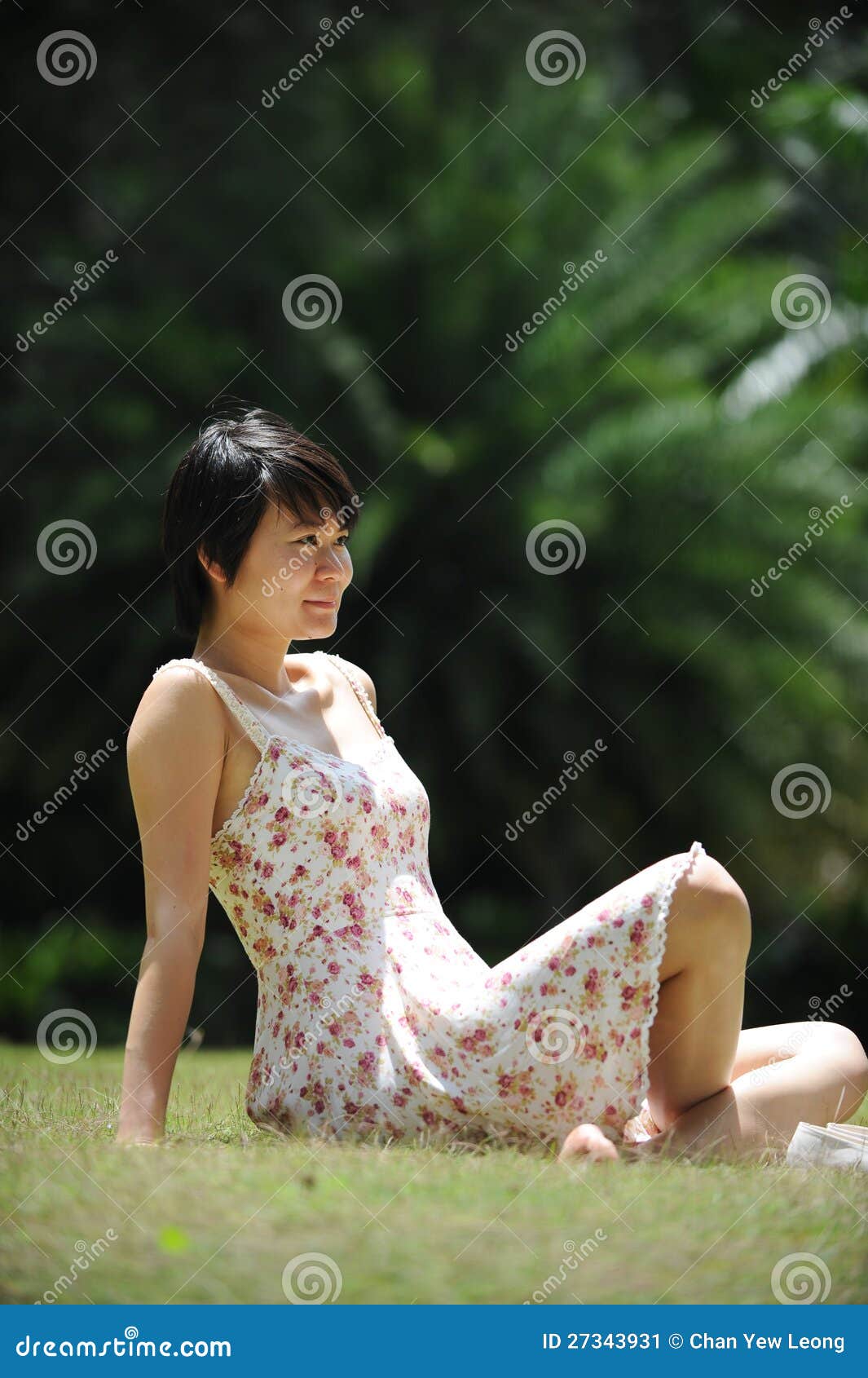 Lady under the sun stock image. Image of freshness, summer - 27343931