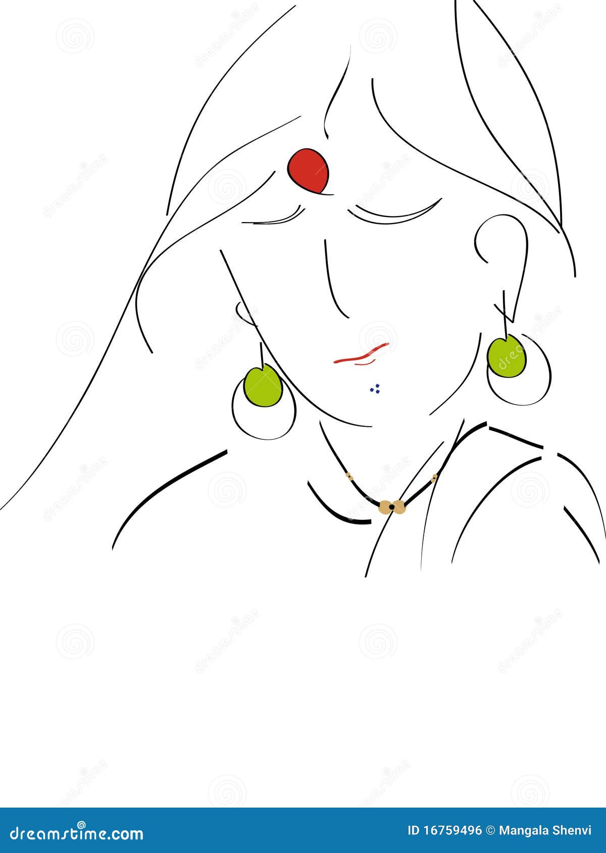 Lady Vector/Outline/Line Art Stock Vector - Illustration of mother ...