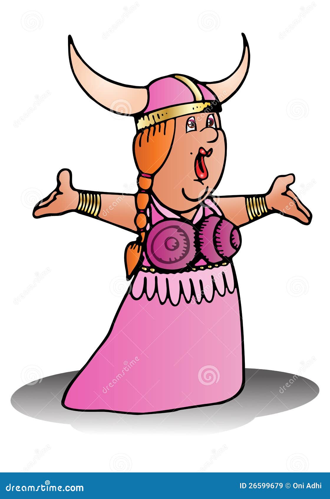 Lady Of Viking Royalty Free Stock Images - Image: 26599679