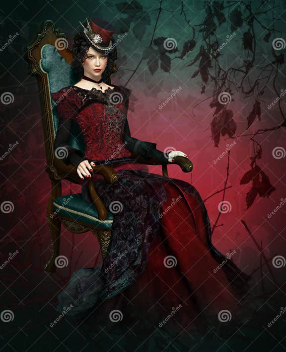 Lady Vlada Portrait stock illustration. Illustration of costume - 20896951