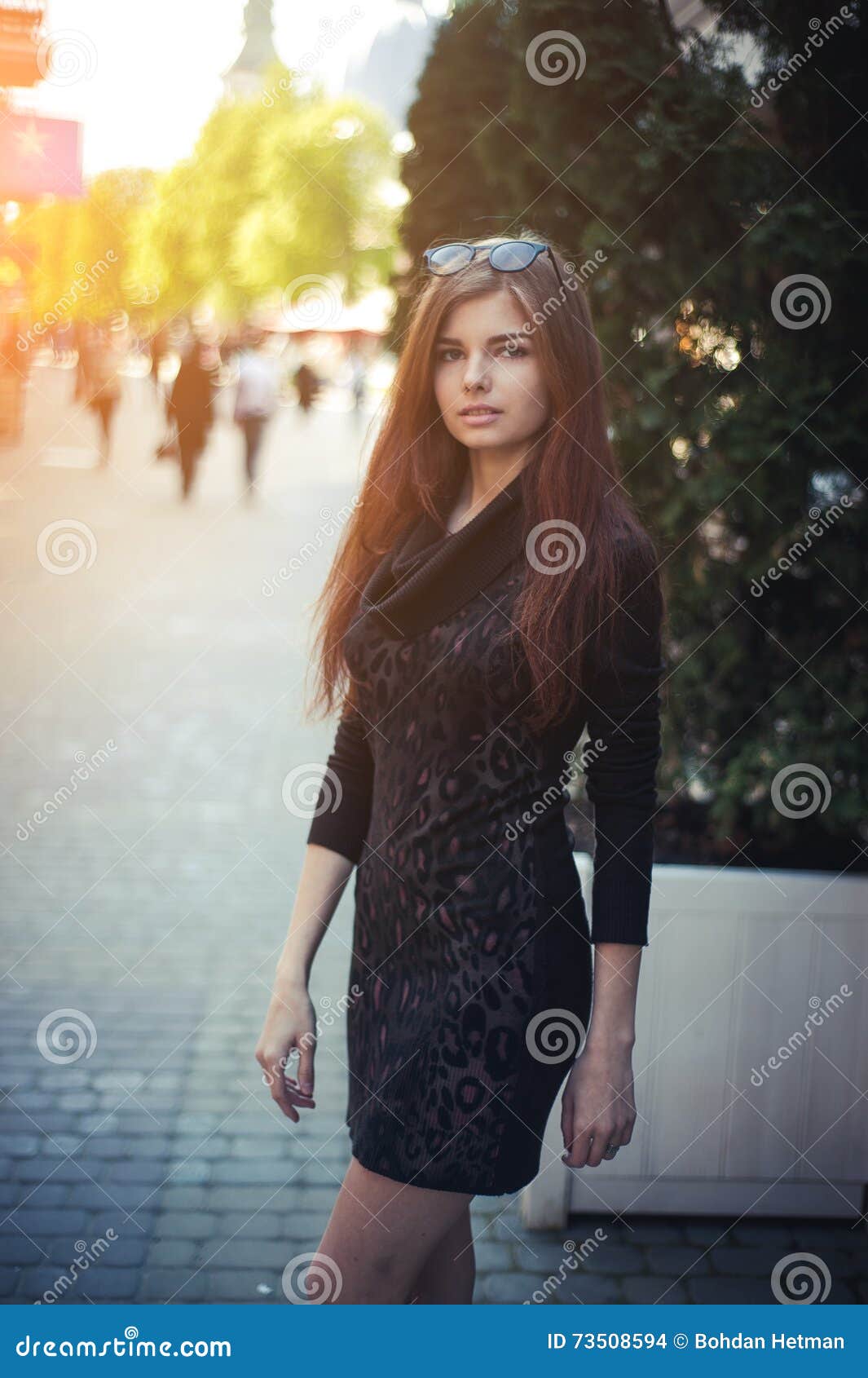 Lady for a walk stock photo. Image of beauty, glamour - 73508594