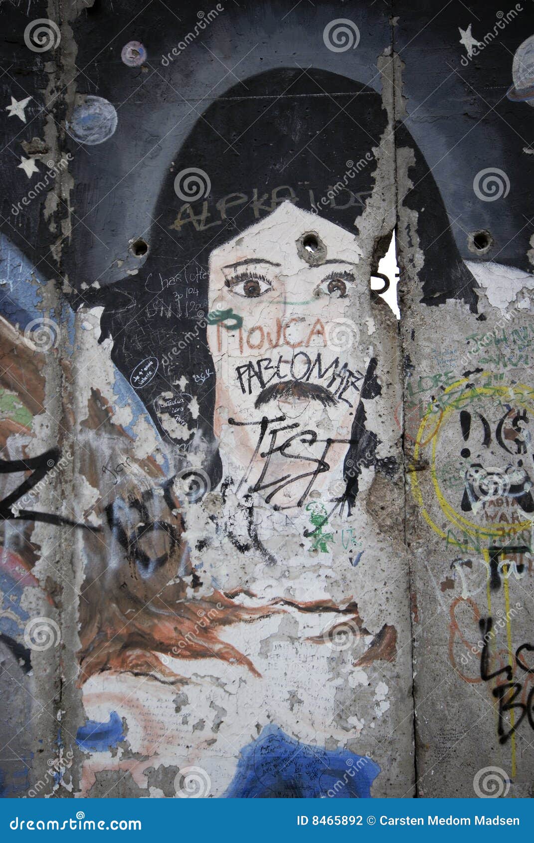 Lady on wall editorial photography. Image of europe, construction - 8465892