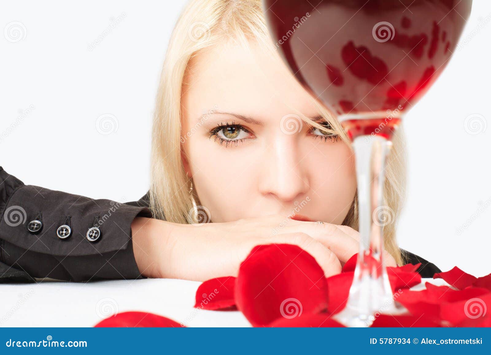 Lady With Wine Picture. Image: 5787934