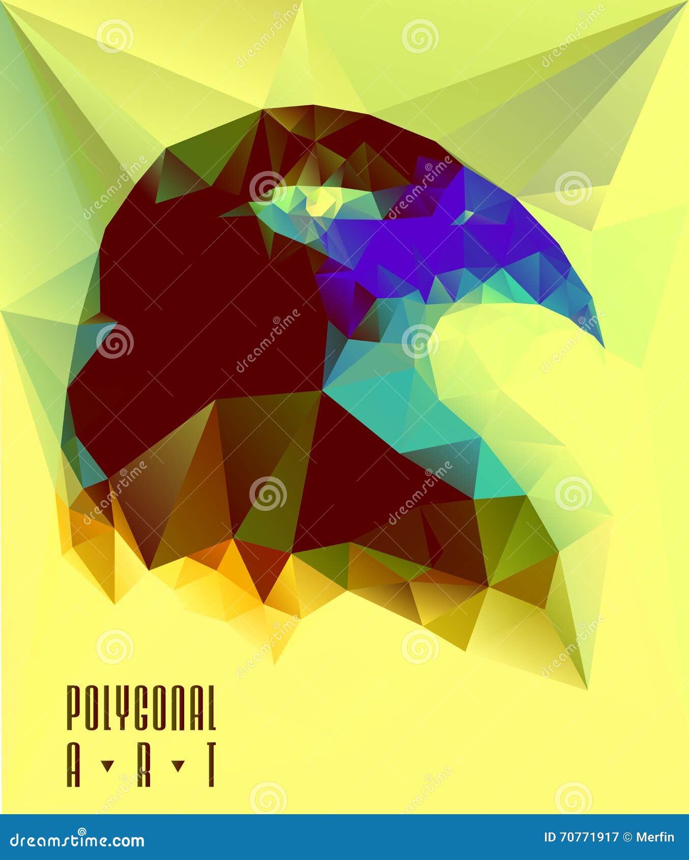 Ladybird polygonal stock vector. Illustration of graphic - 70771917