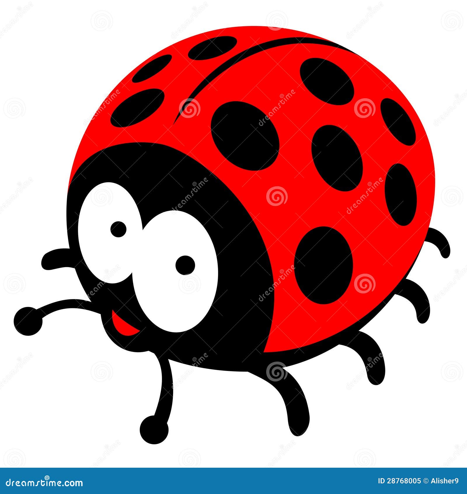 Ladybug stock vector. Illustration of nature, love, cartoon - 28768005