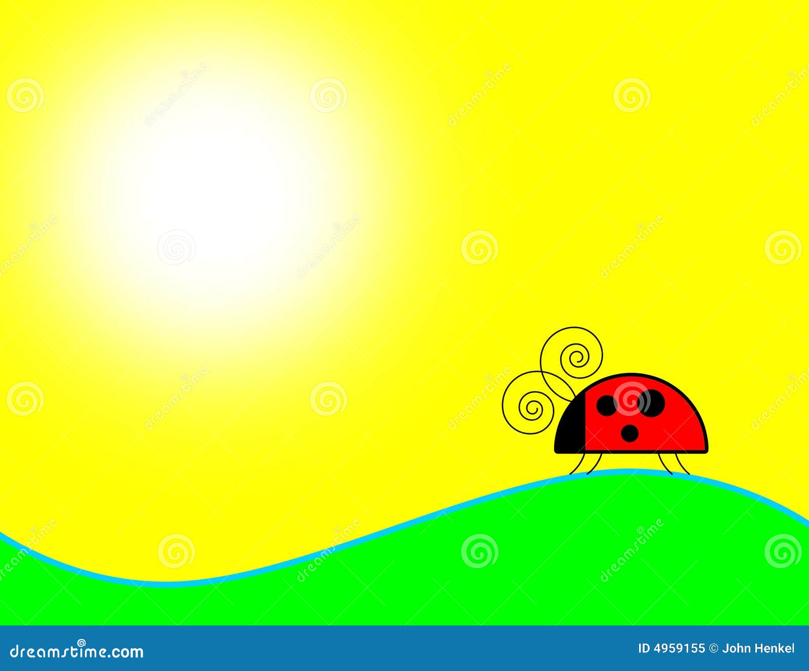 Ladybug Background stock illustration. Illustration of backdrop - 4959155