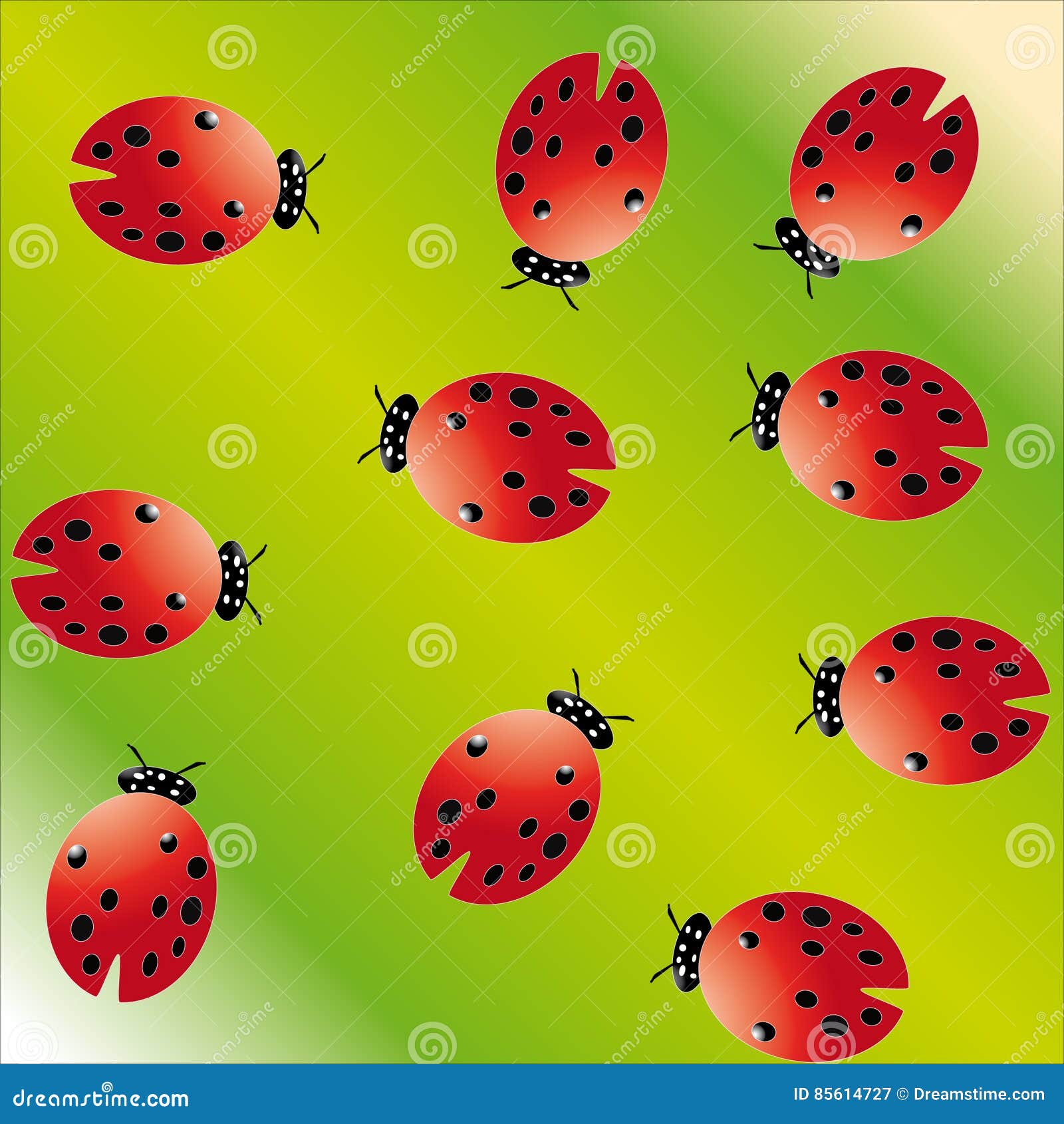 Ladybug stock illustration. Illustration of vektor, abstract - 85614727