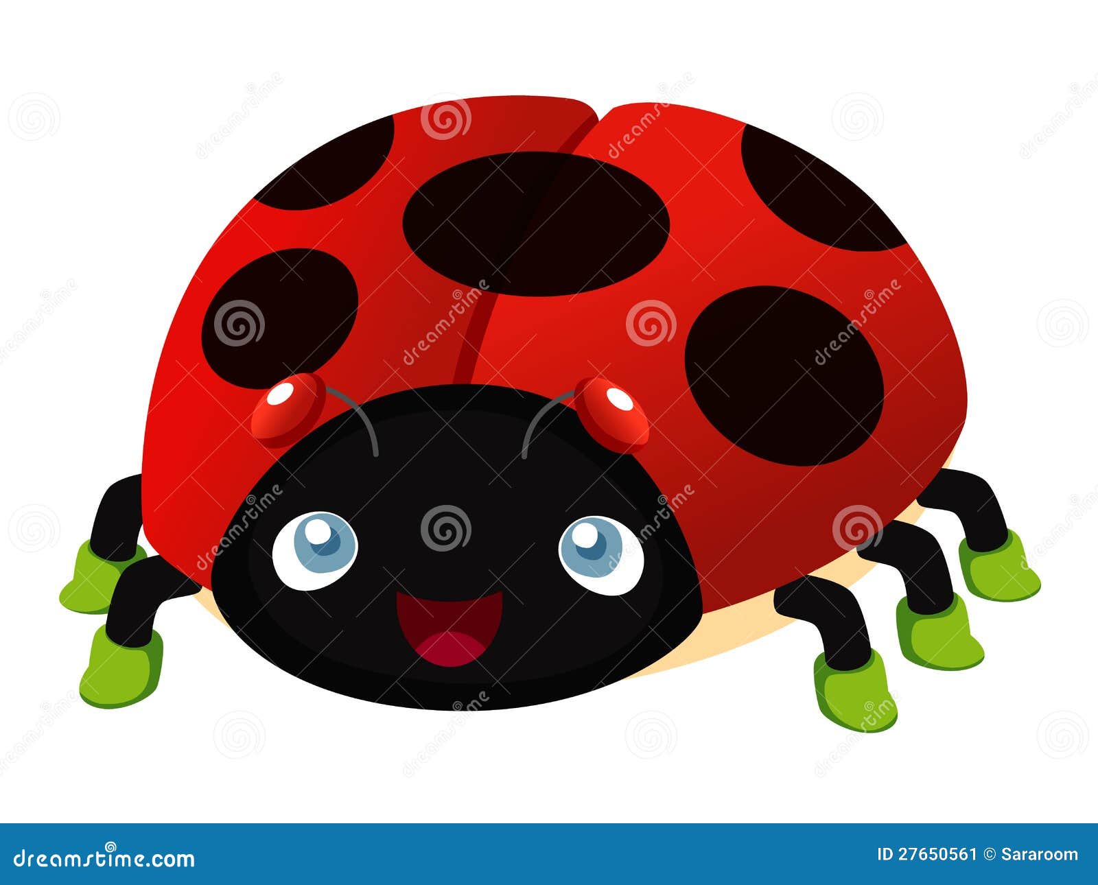 Ladybug Cartoon Stock Image - Image: 27650561