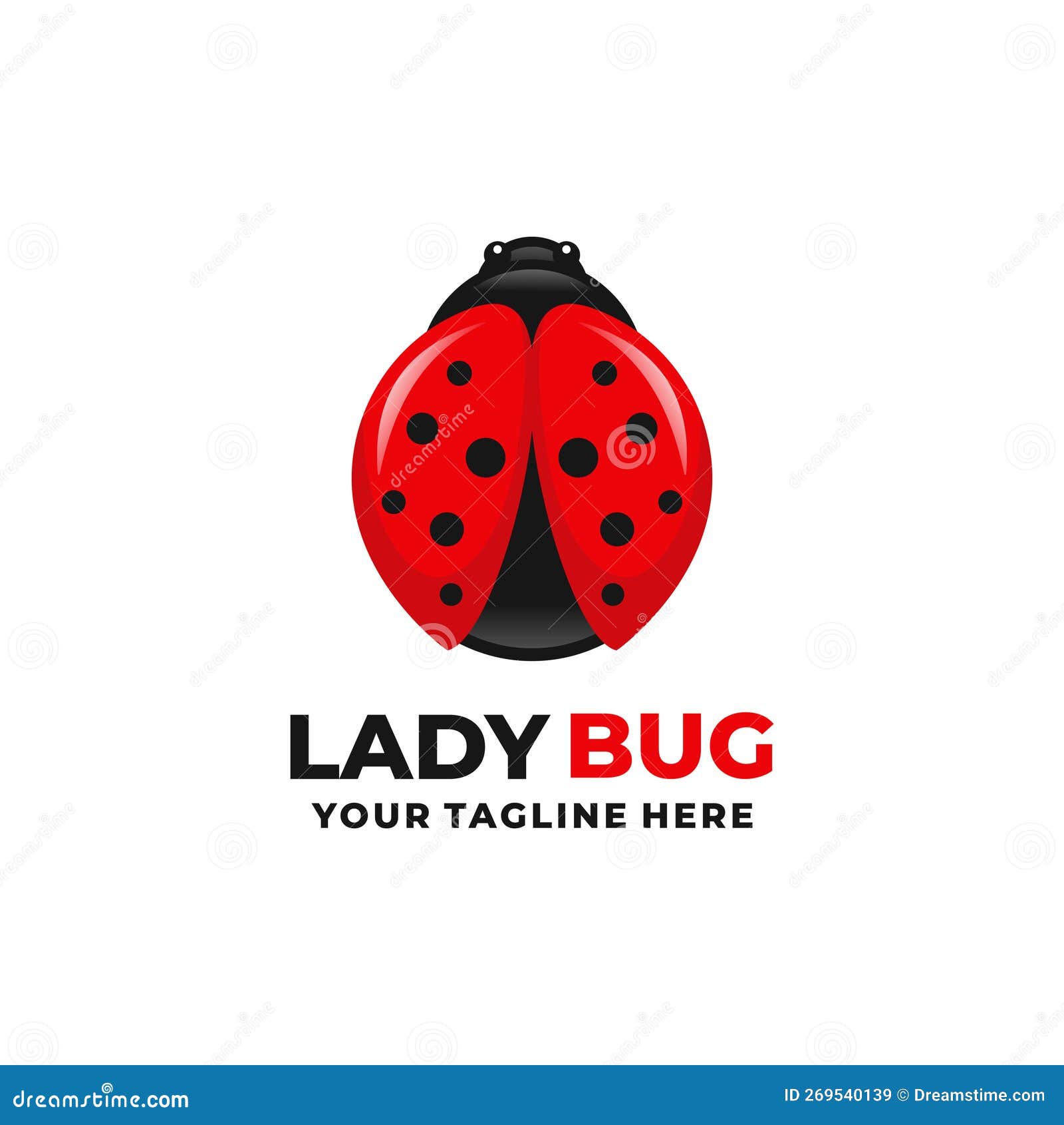 Lady bug logo stock vector. Illustration of ladybird - 269540139