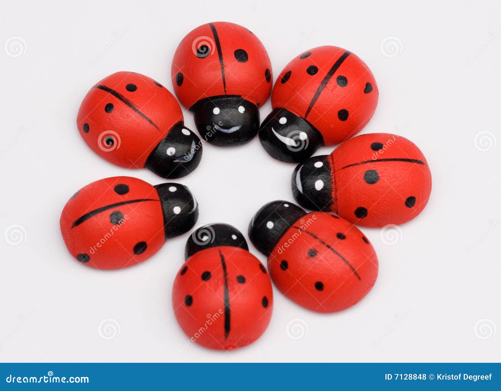 Ladybug circle stock photo. Image of spotted, beauty, herbal - 7128848