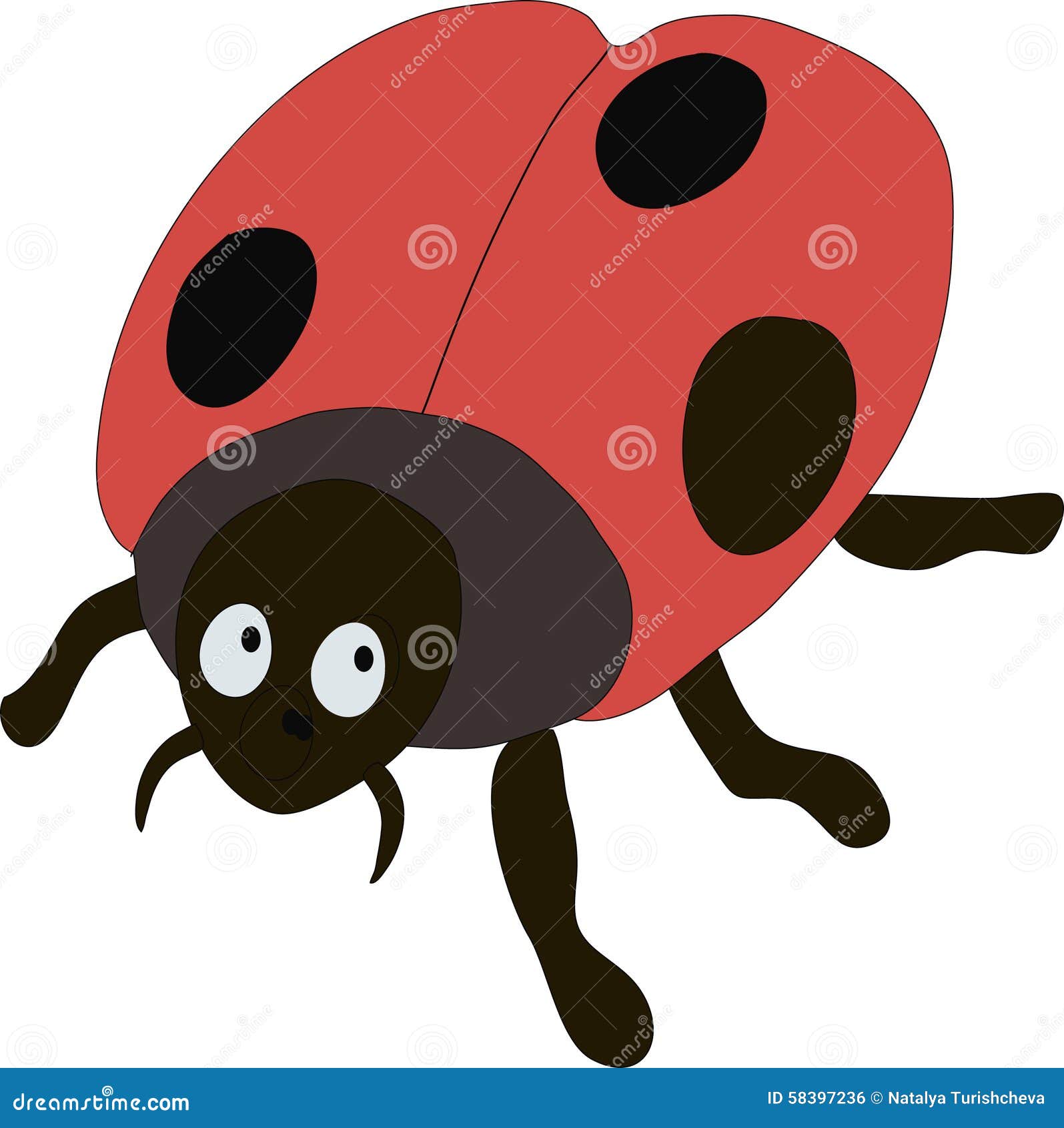 Ladybug stock illustration. Illustration of ladybug, insect - 58397236
