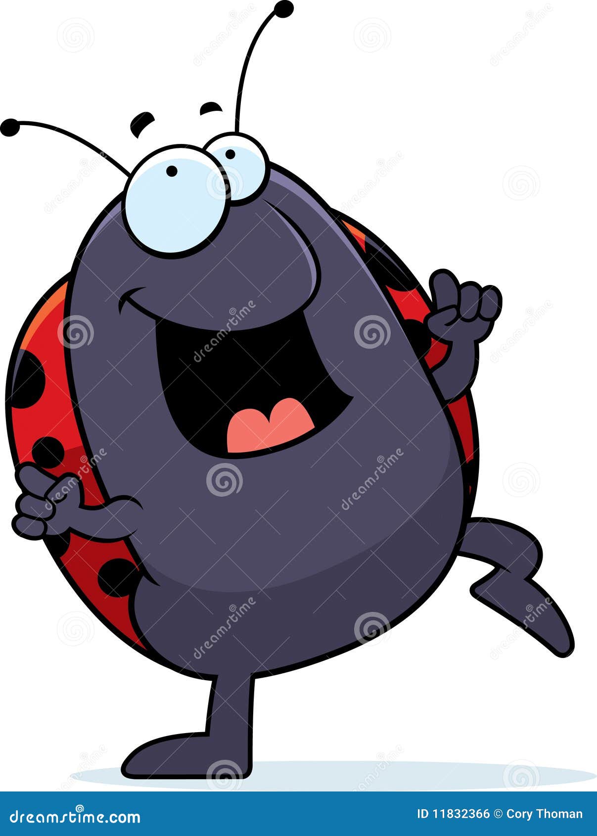 Ladybug Dancing stock vector. Illustration of ladybug - 11832366