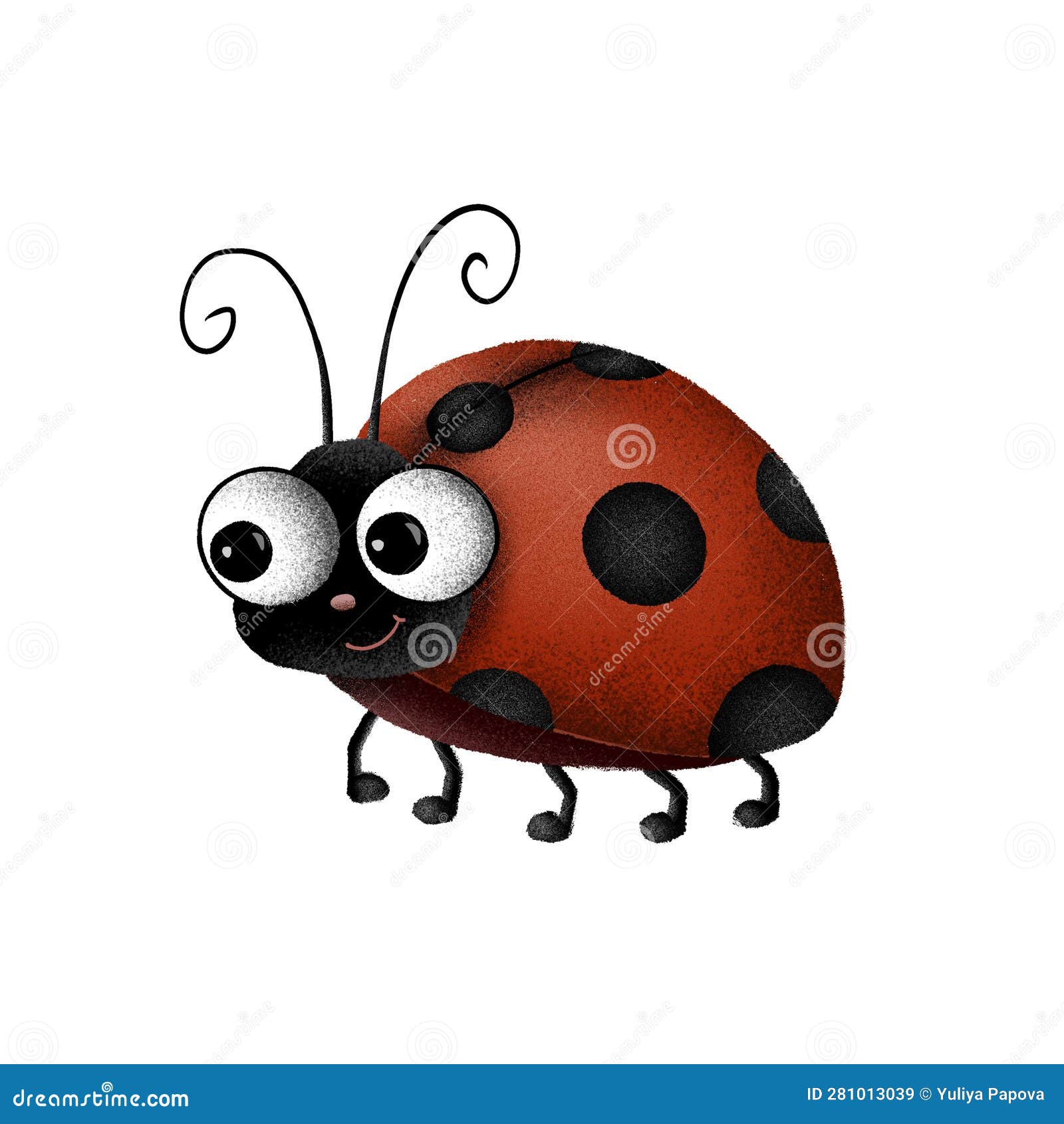 Ladybug Digital Collage Vector Illustration | CartoonDealer.com #25324406