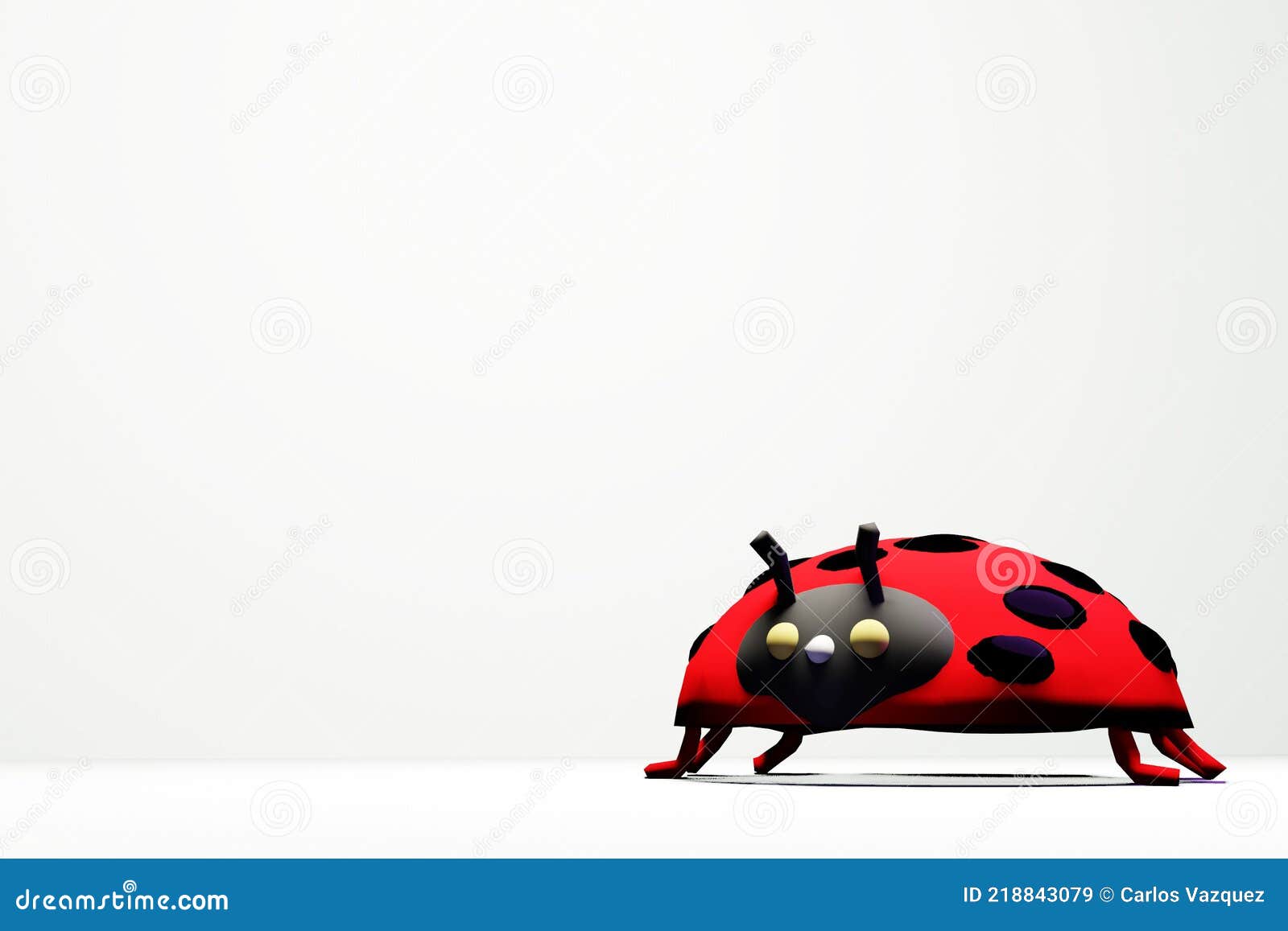 Ladybug drawing stock illustration. Illustration of smile - 218843079