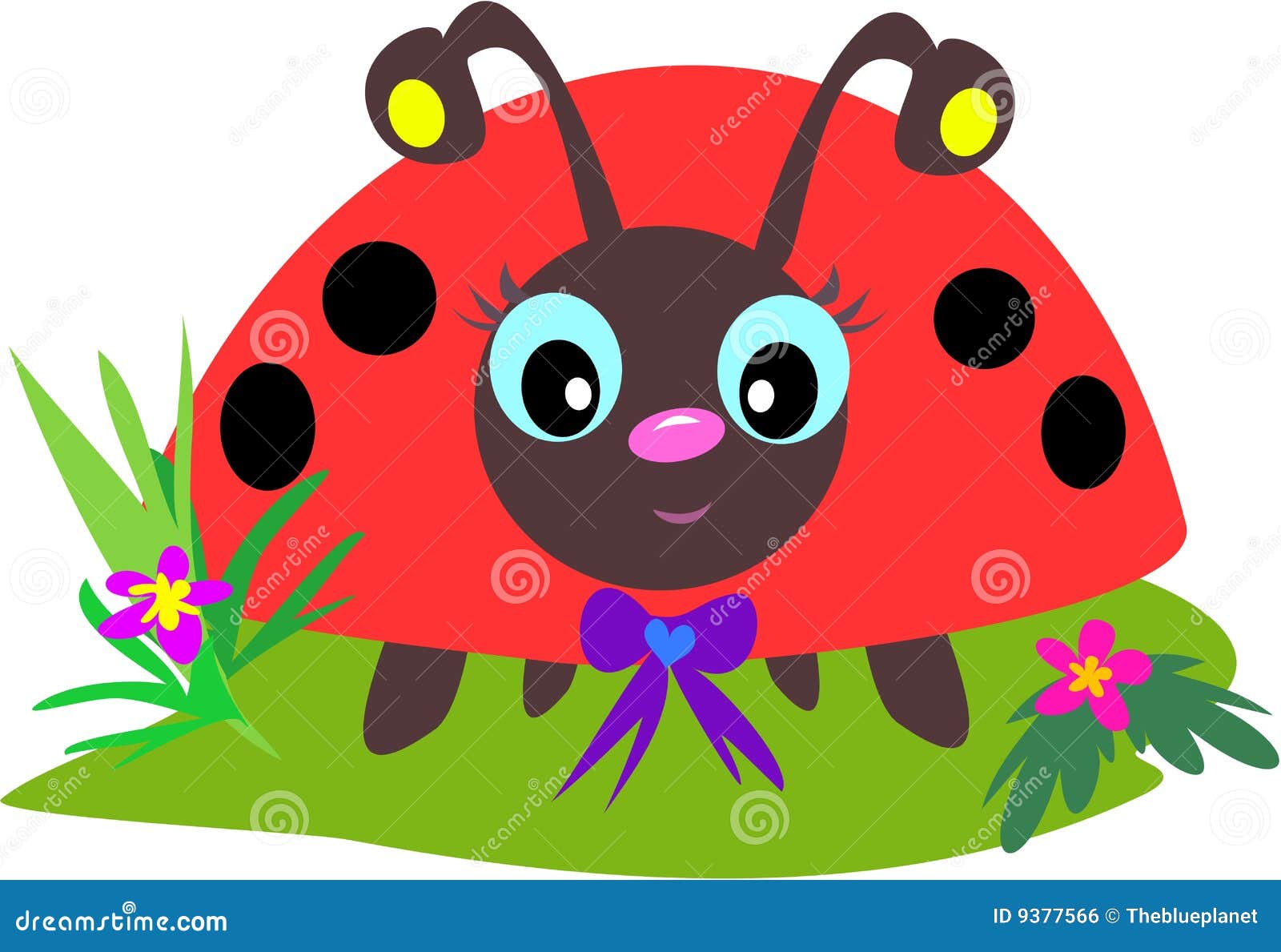 Ladybug Eyes stock vector. Illustration of ladybug, cartoon - 9377566