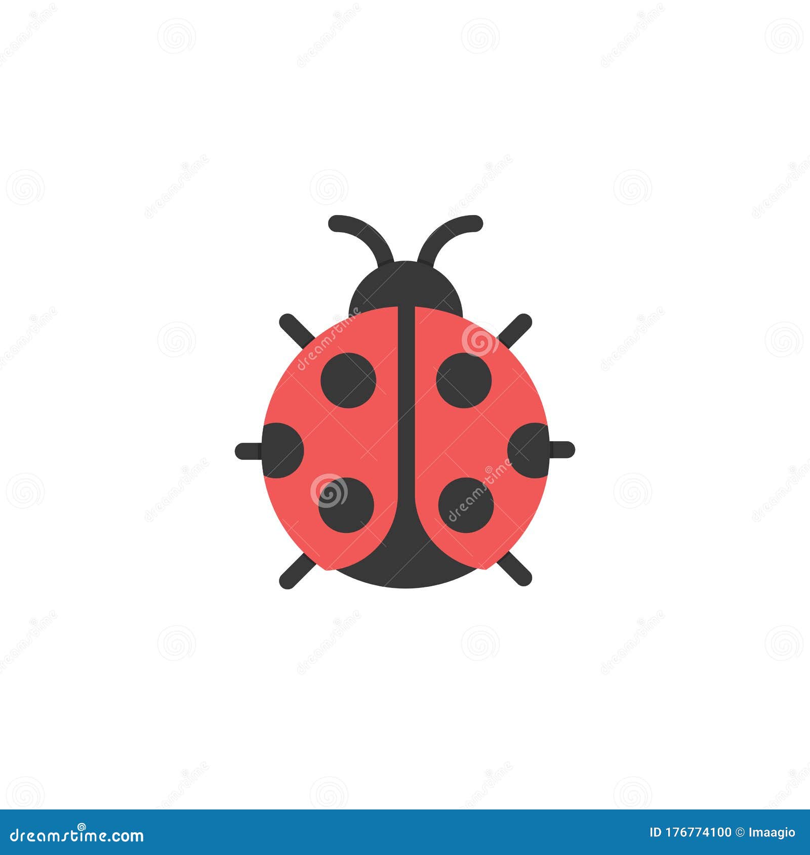 Ladybug Flat Stock Illustrations – 5,504 Ladybug Flat Stock ...