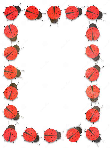 Ladybug Frame stock illustration. Illustration of frame - 29379692