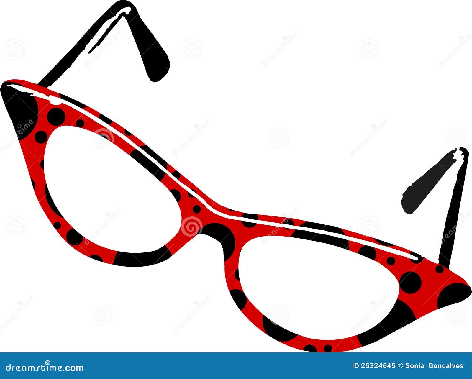 Ladybug Glasses stock vector. Illustration of cartoon - 25324645