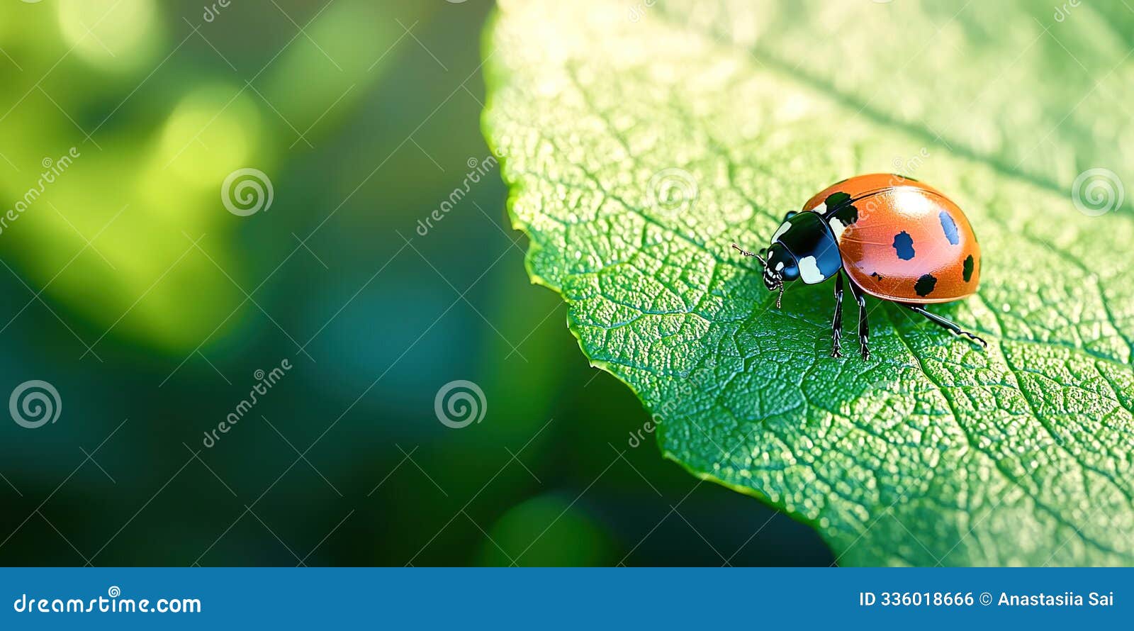 Ladybug In The Green Leaf. Stock Image | CartoonDealer.com #145490035