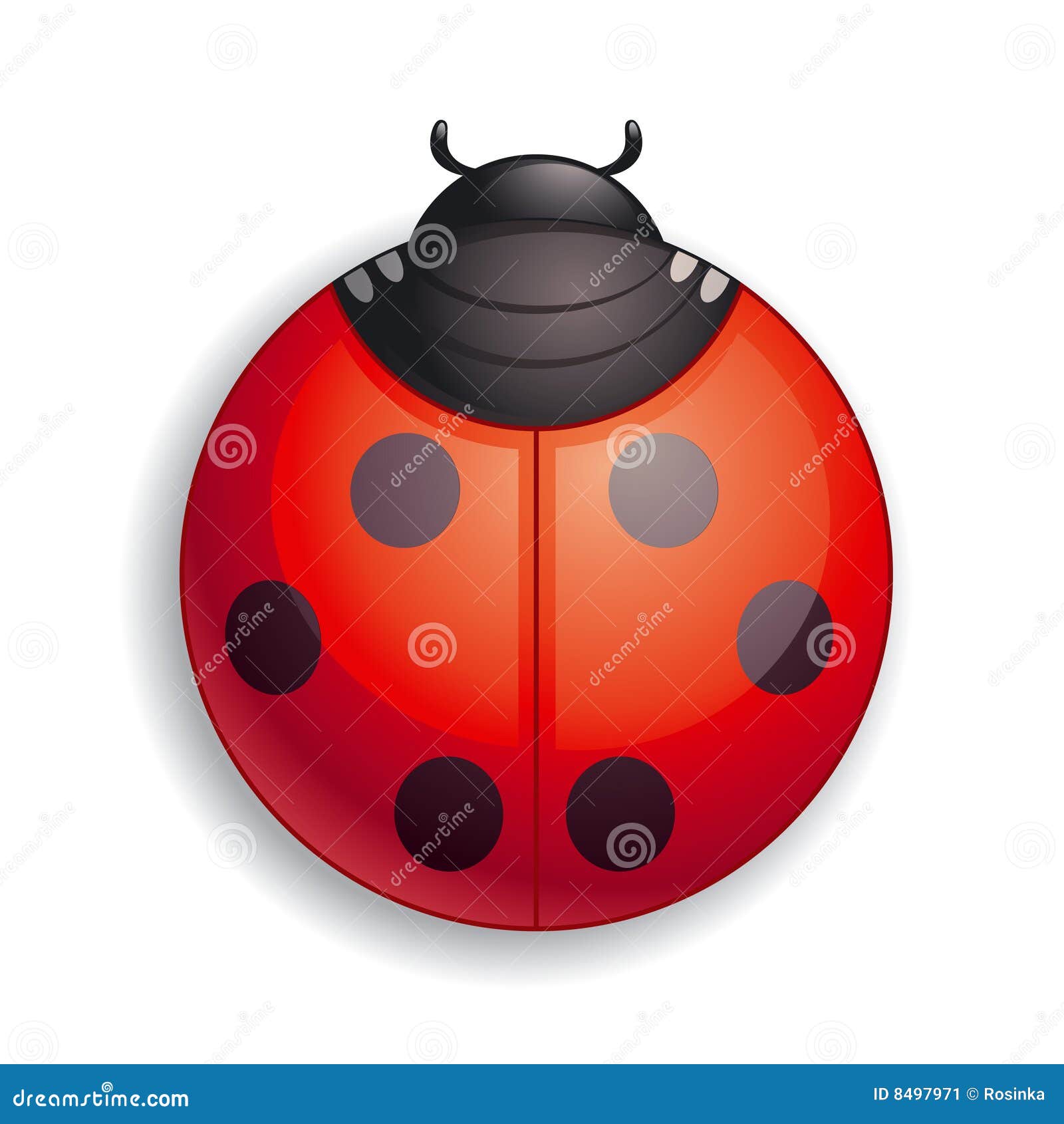 The Ladybug Icon. Ladybird And Bug, Beetle Symbol. Flat Royalty-Free ...