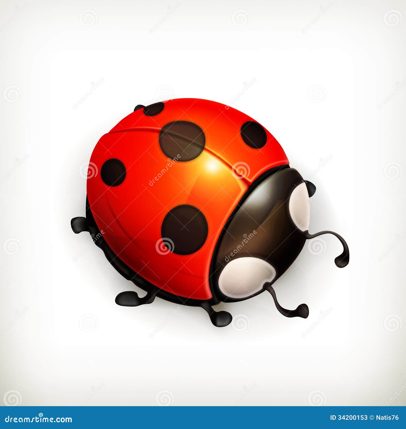 Ladybug Icon Vector Illustration | CartoonDealer.com #14766178