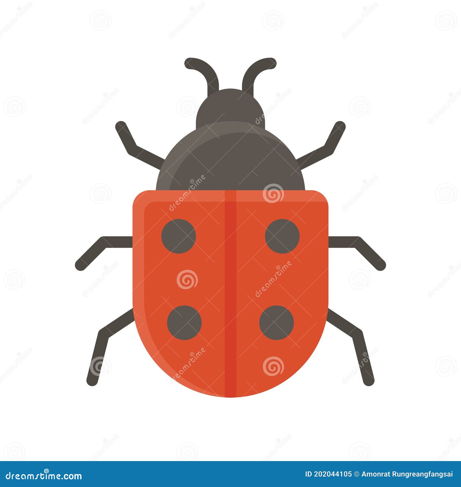 Ladybug Icon, Thanksgiving Related Vector Stock Vector - Illustration ...