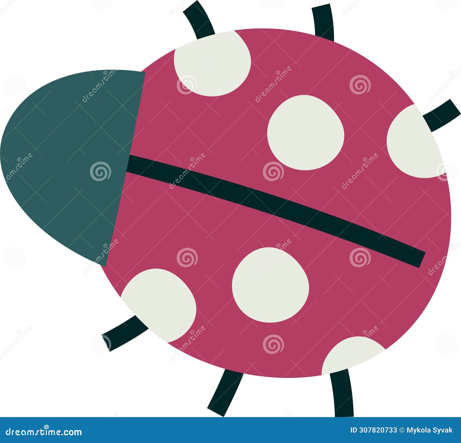 Ladybug Insect Abstract stock vector. Illustration of background ...