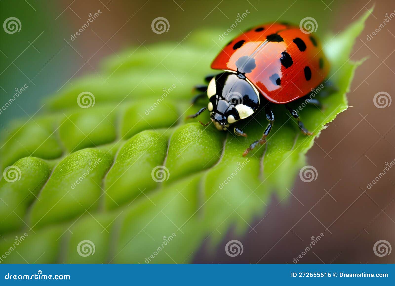 Ladybug Insect Closeup Macro. Generative AI Stock Illustration ...