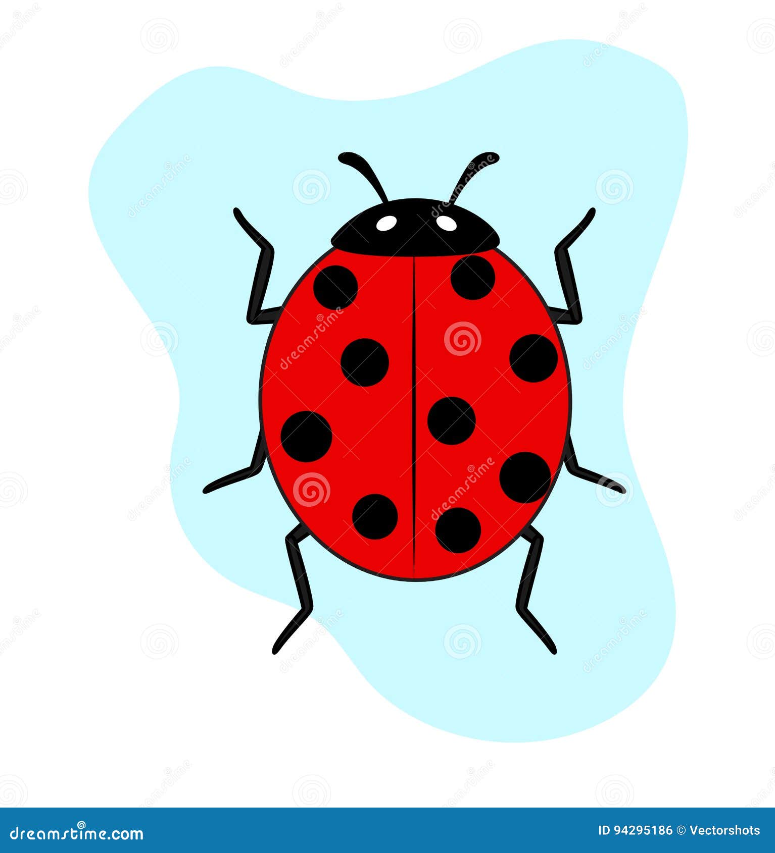 Ladybug Insect stock vector. Illustration of ladybug - 94295186