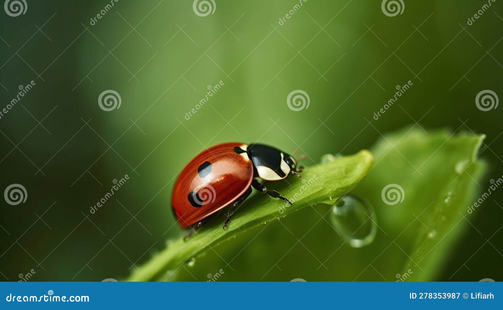 Ladybugs Dancing Amidst the Blades of Grass. Generative AI Stock Illustration - Illustration of ...