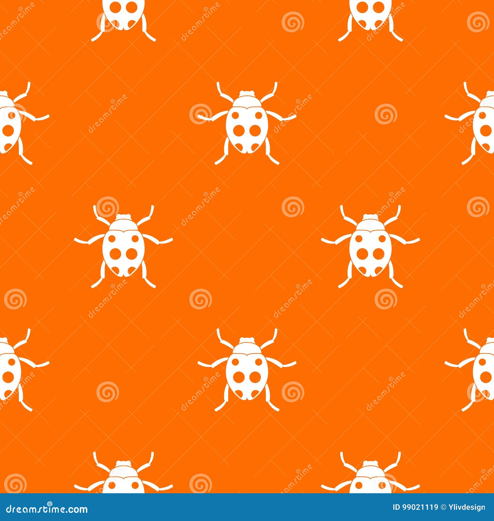 Ladybug pattern seamless stock vector. Illustration of isolated - 99021119
