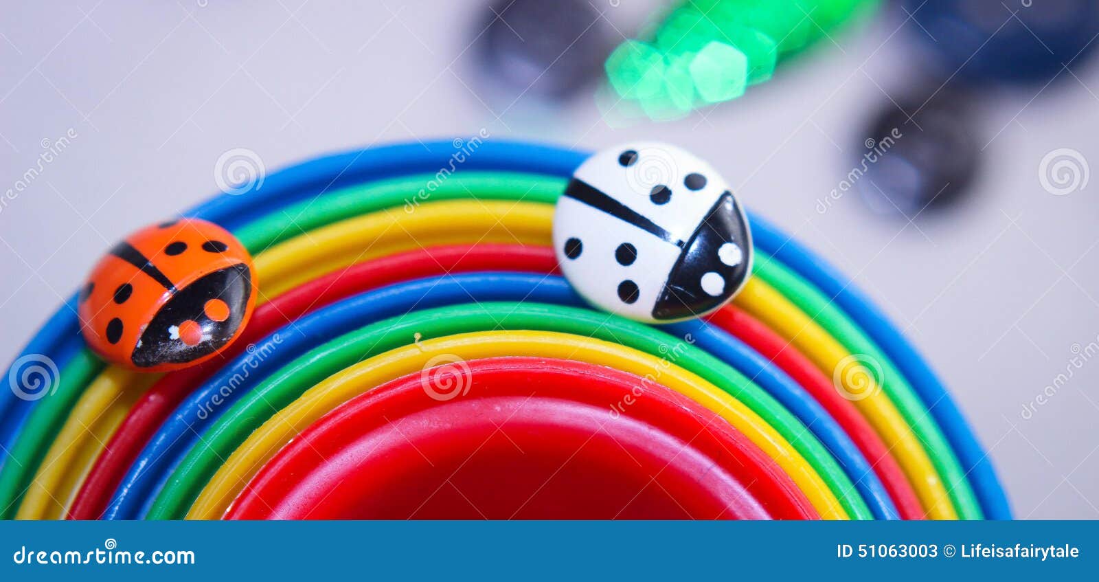 Ladybug Rainbow Color Sweet Cute Stock Image - Image of color, sweet ...