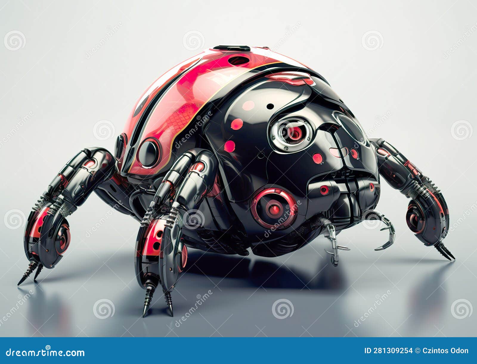 Ladybug Robot with the Technological Solutions of the Future. Stock ...