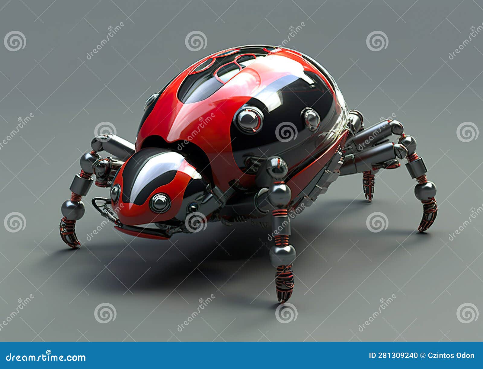 Ladybug Robot with the Technological Solutions of the Future. Stock ...