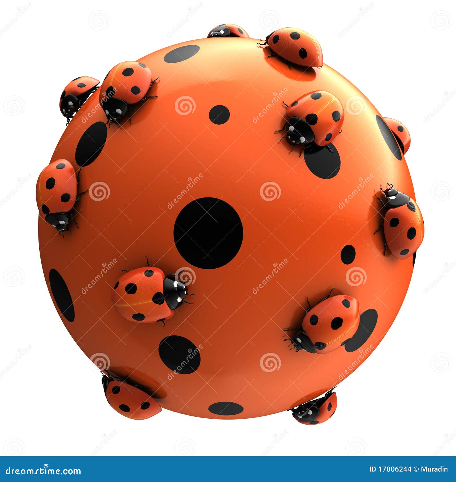 Ladybug s world stock illustration. Illustration of sphere - 17006244