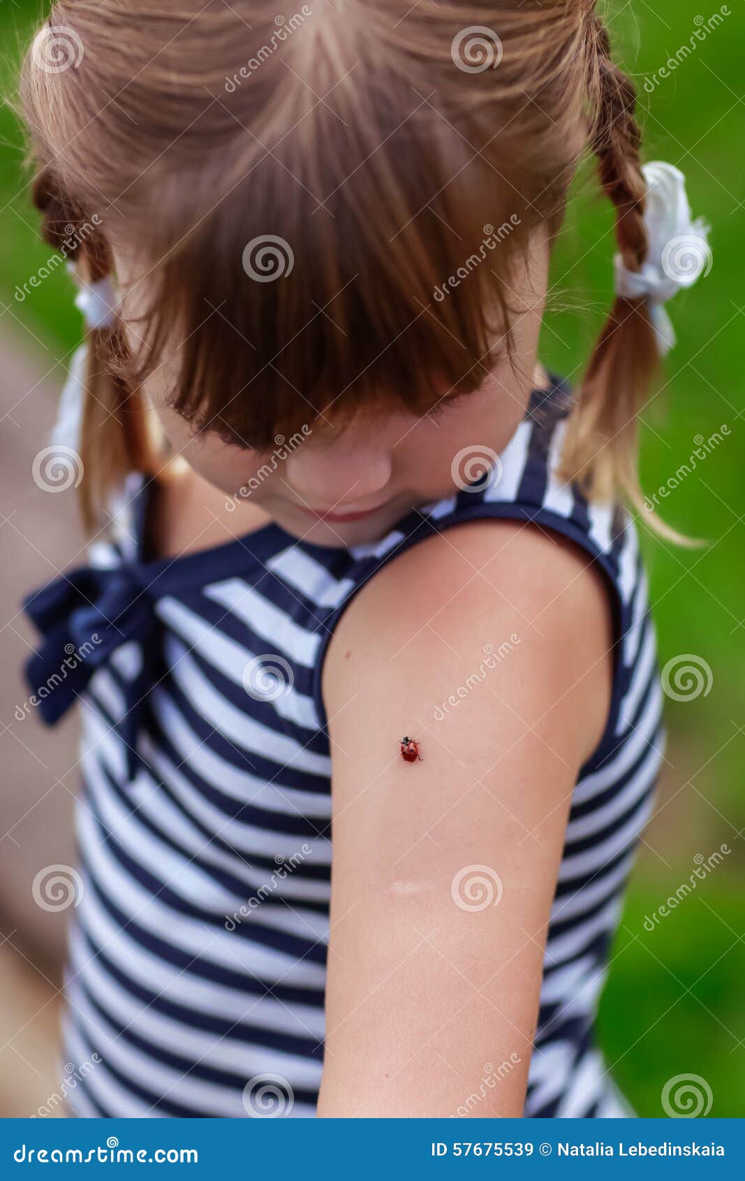 Ladybug Shoulder Girl Stock Photos - Free & Royalty-Free Stock Photos ...