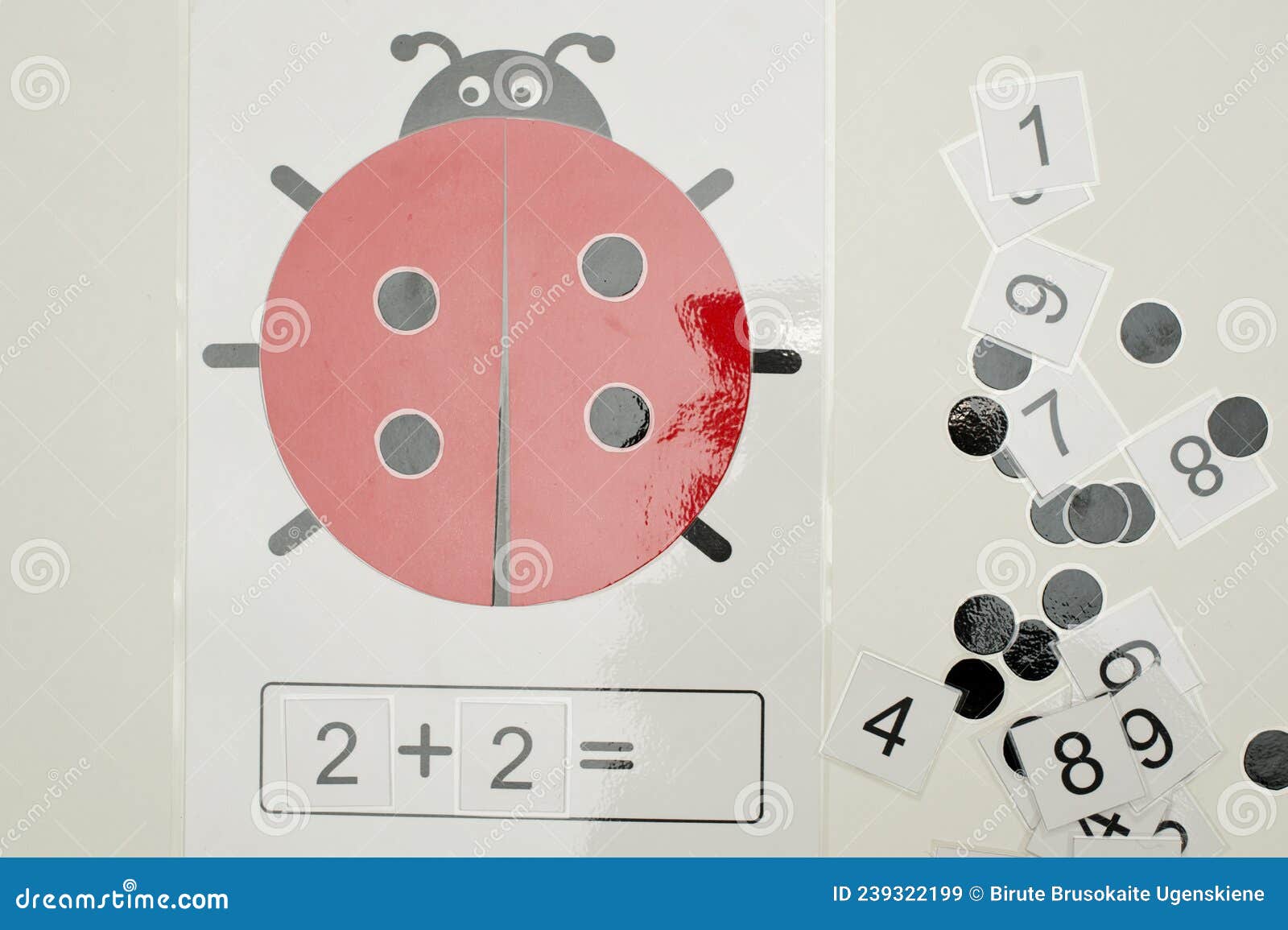 Ladybug table game. stock image. Image of activity, count - 239322199