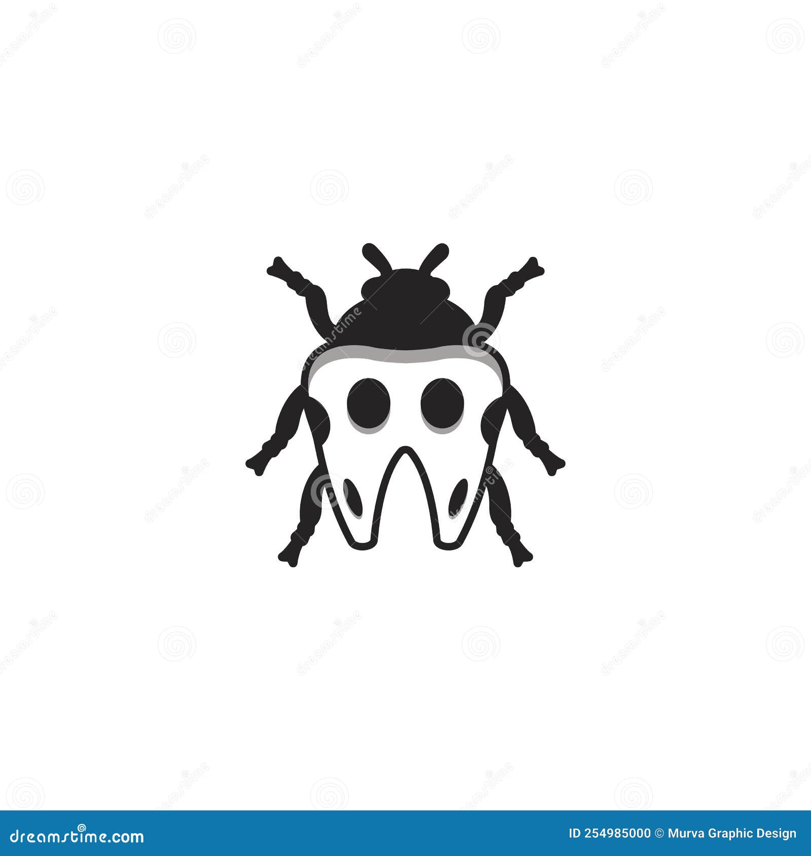 Ladybug Tooth Logo Template Vector Stock Vector - Illustration of ...