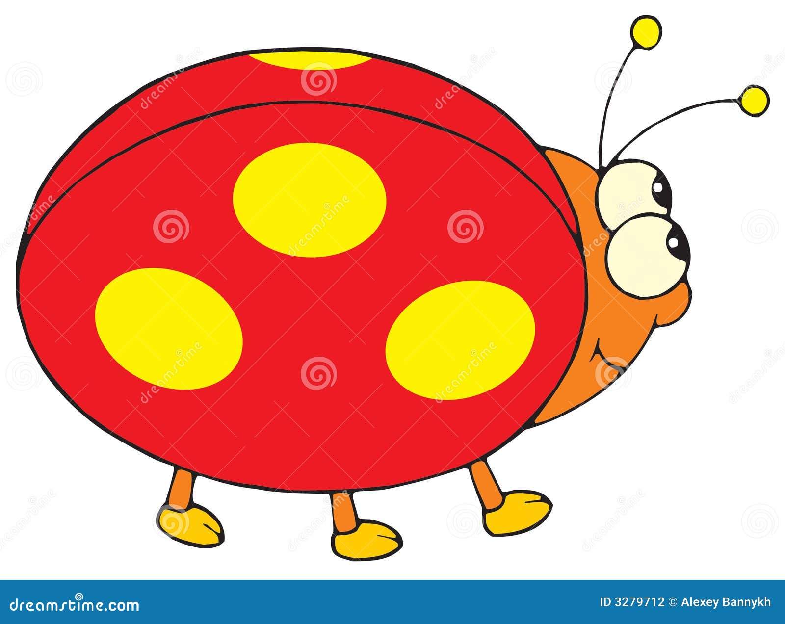 Ladybug (vector clip-art) stock vector. Illustration of childish - 3279712