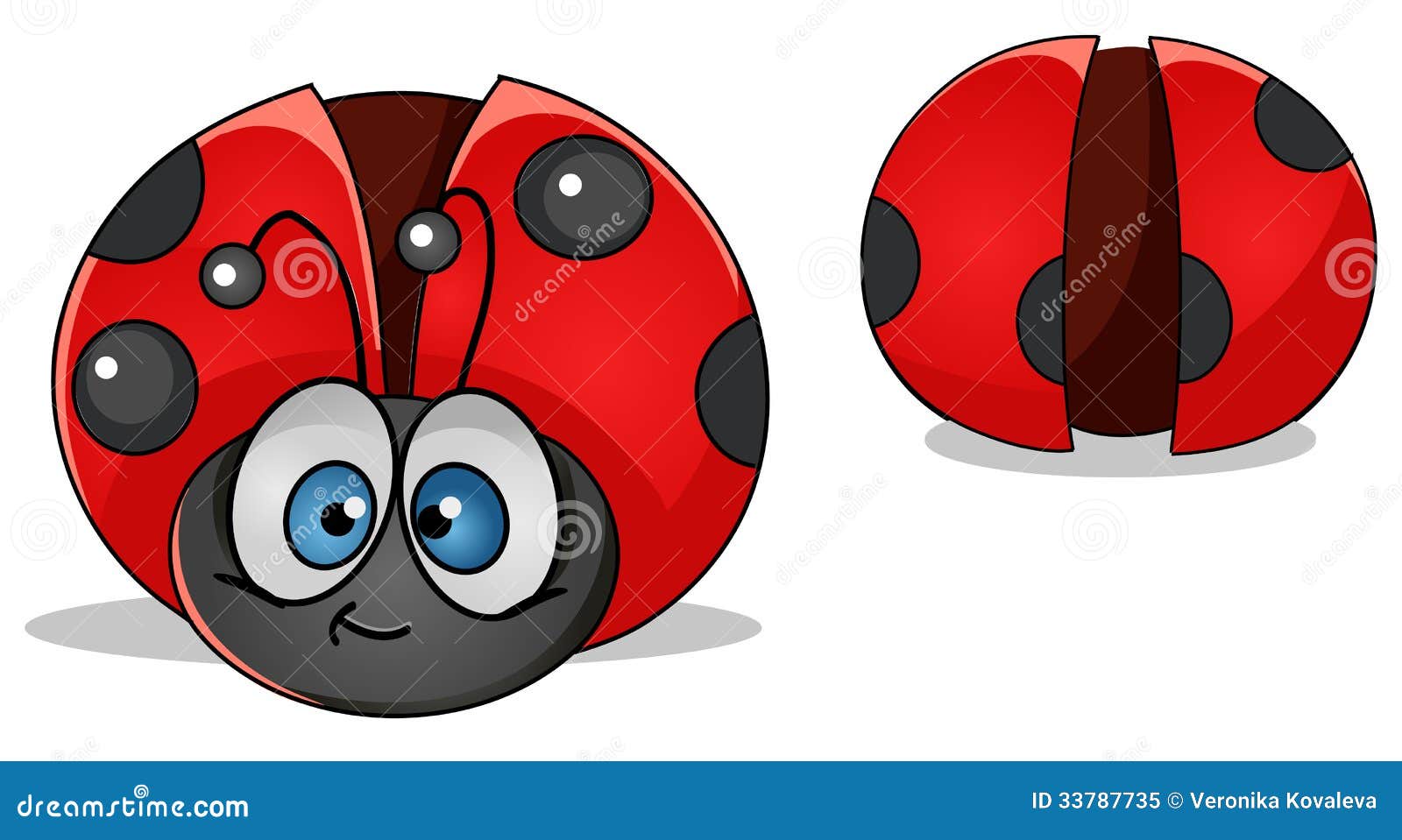 Ladybug stock vector. Illustration of characters, black - 33787735