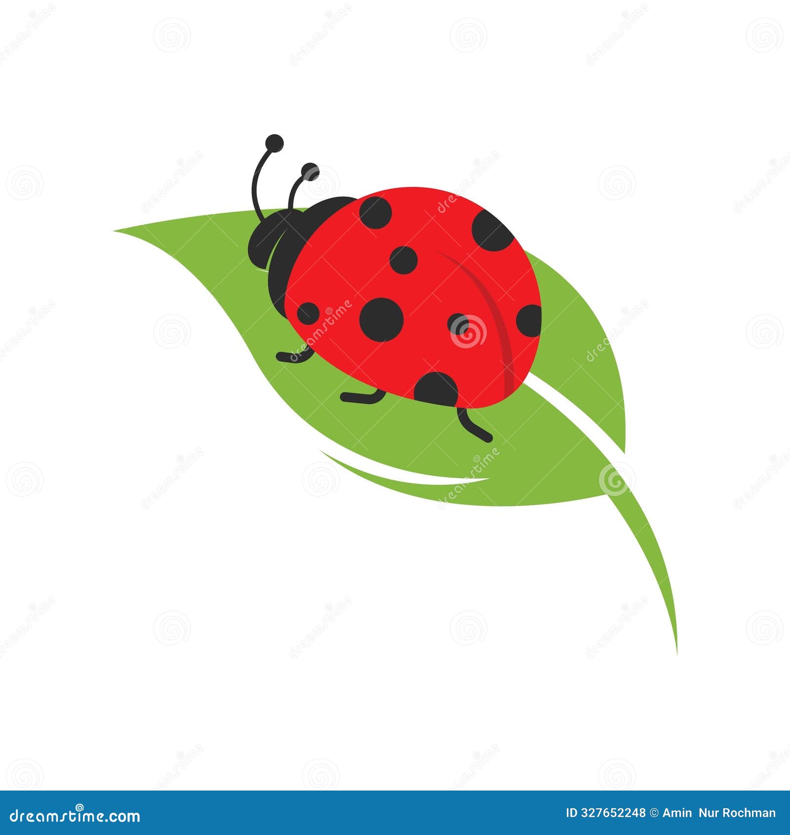 Ladybug Vector. Ladybug on White Background Stock Illustration ...
