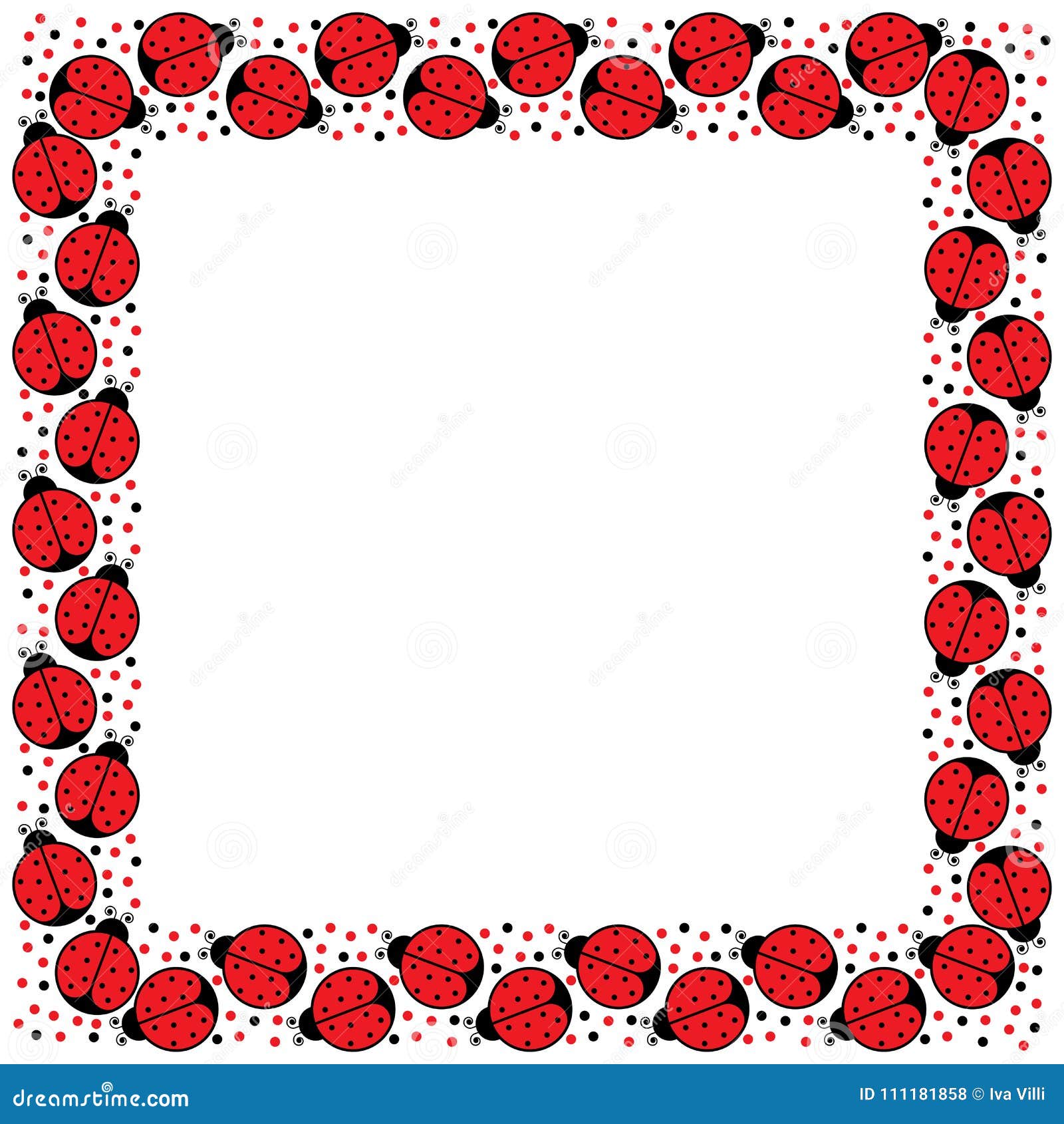 Animated Ladybug Clipart Border